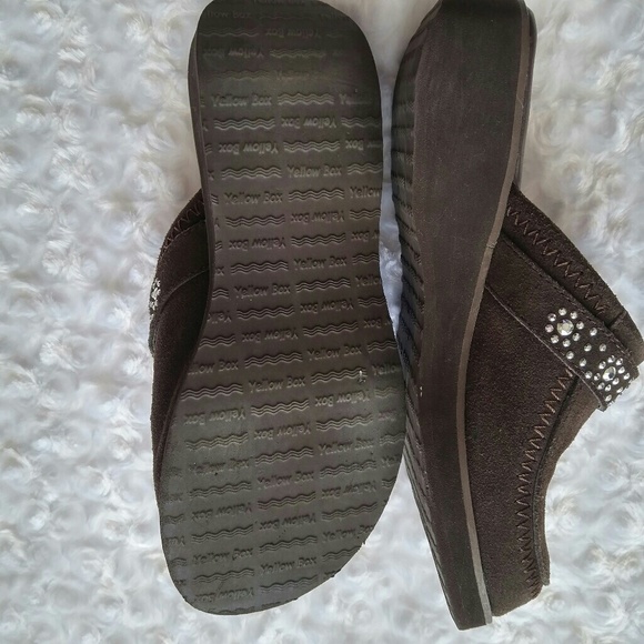 Yellow Box | Shoes | Yellow Box Mule Clogs Brownsuede | Poshmark